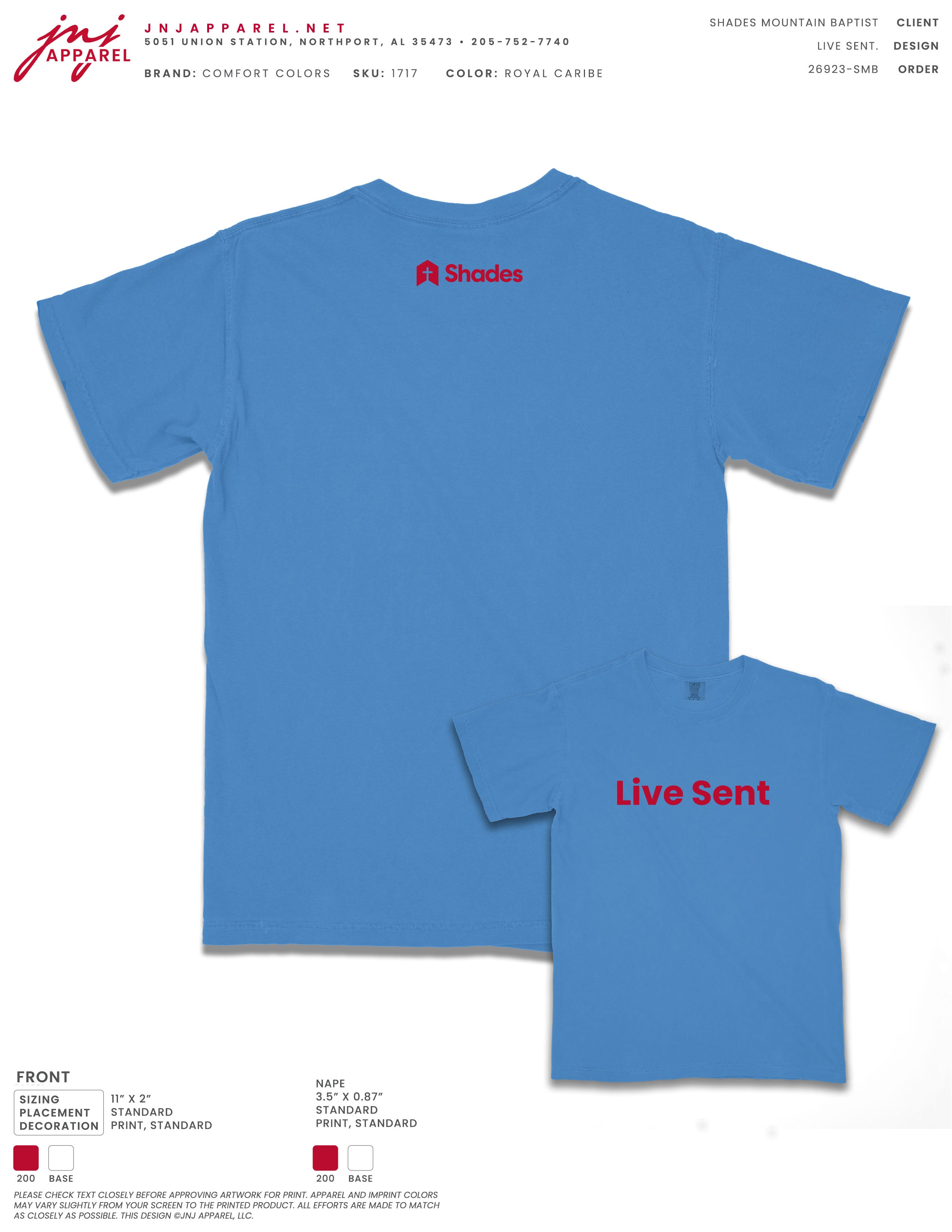 Royal Caribe Comfort Colors